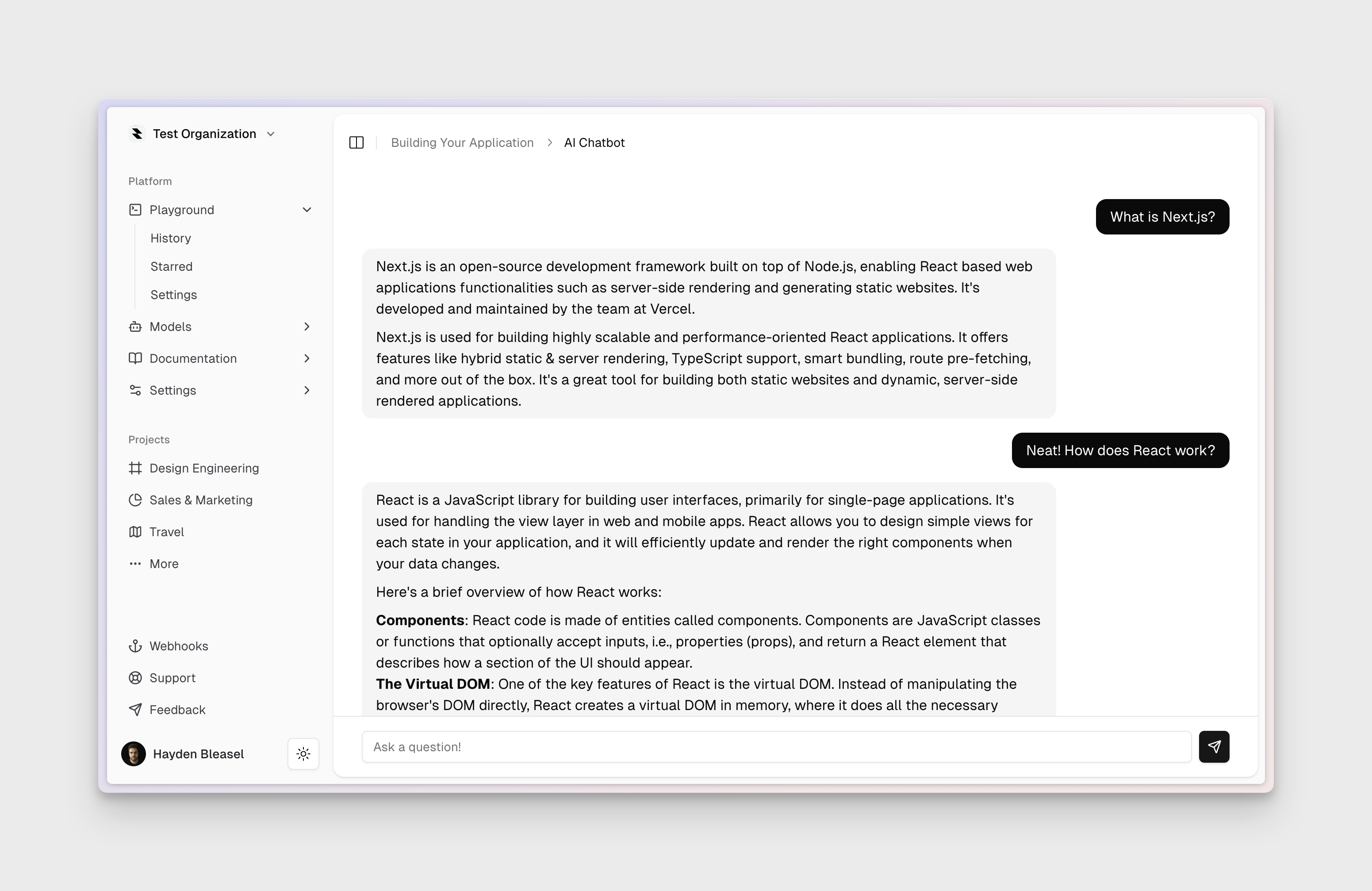 Create an AI Chatbot